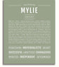 Mylie | Name Art Print – Name Stories