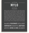 Mylo | Name Art Print – Name Stories