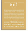 Mylo | Name Art Print – Name Stories
