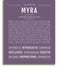 Myra | Name Art Print – Name Stories