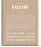 Nadiyah | Name Art Print – Name Stories