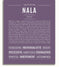 Nala | Name Art Print – Name Stories