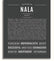 Nala | Name Art Print – Name Stories