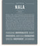 Nala | Name Art Print – Name Stories