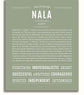Nala | Name Art Print – Name Stories