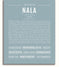 Nala | Name Art Print – Name Stories