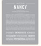 Nancy | Name Art Print – Name Stories
