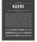 Naomi | Name Art Print – Name Stories