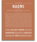 Naomi | Name Art Print – Name Stories