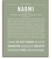 Naomi | Name Art Print – Name Stories