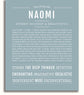 Naomi | Name Art Print – Name Stories