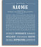 Naomie | Name Art Print – Name Stories