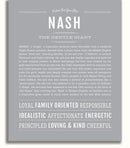 Nash | Name Art Print – Name Stories