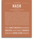 Nash Personalized Name Meaning Art Prints – Name Stories