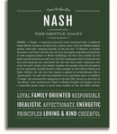 Nash | Name Art Print – Name Stories