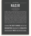 Nasir | Name Art Print – Name Stories