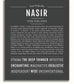 Nasir | Name Art Print – Name Stories
