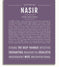 Nasir | Name Art Print – Name Stories