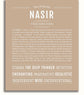Nasir | Name Art Print – Name Stories