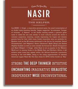 Nasir | Name Art Print – Name Stories