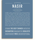 Nasir | Name Art Print – Name Stories