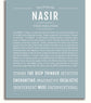 Nasir Personalized Name Meaning Art Prints – Name Stories