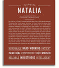 Natalia | Name Art Print – Name Stories