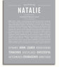 Natalie | Name Art Print – Name Stories
