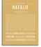 Natalie | Name Art Print – Name Stories