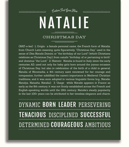 Natalie | Name Art Print – Name Stories