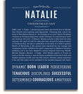 Natalie | Name Art Print – Name Stories