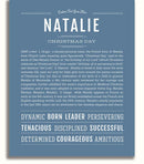 Natalie | Name Art Print – Name Stories