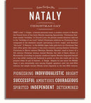 Nataly | Name Art Print – Name Stories
