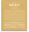 Nataly | Name Art Print – Name Stories