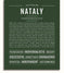 Nataly | Name Art Print – Name Stories