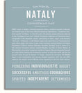 Nataly | Name Art Print – Name Stories