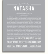 Natasha | Name Art Print – Name Stories