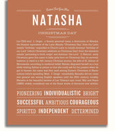 Natasha | Name Art Print – Name Stories