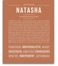 Natasha Personalized Name Meaning Art Prints – Name Stories