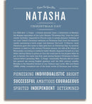 Natasha | Name Art Print – Name Stories
