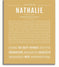 Nathalie | Name Art Print – Name Stories