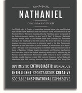 Nathaniel | Name Art Print – Name Stories
