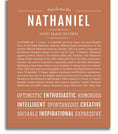 Nathaniel | Name Art Print – Name Stories