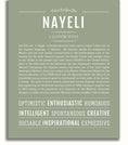 Nayeli | Name Art Print – Name Stories