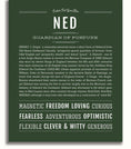 Ned | Name Art Print – Name Stories