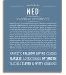 Ned | Name Art Print – Name Stories