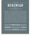 Nehemiah | Name Art Print – Name Stories