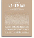 Nehemiah | Name Art Print – Name Stories