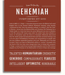 Nehemiah | Name Art Print – Name Stories