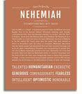 Nehemiah | Name Art Print – Name Stories